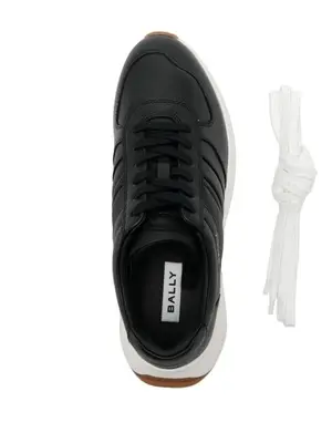 Bally Logo Panelled Sneakers - Black