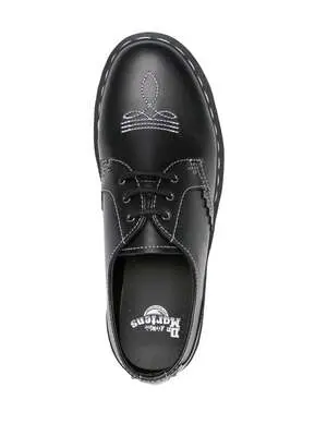 Dr. Martens Contrast-stitching Leather Derby Shoes
