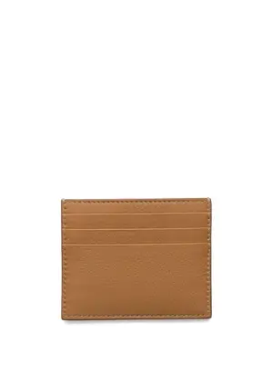 Prada Logo-stamp Leather Cardholder - Brown