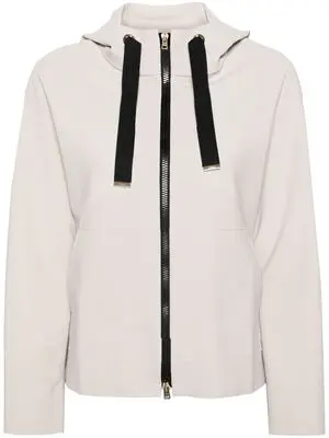 Herno Zip-up Hooded Jacket - Grey