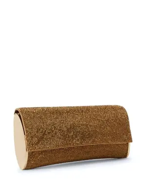 Benedetta Bruzziches Rhinestone Embellished Clutch Bag - Gold