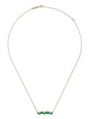 SUZANNE KALAN 18kt Yellow Frenzy Emerald And Diamond Necklace - Gold