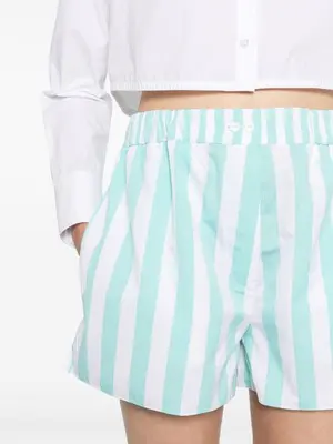 PATOU Striped Boxer Shorts - Green