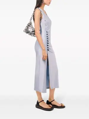Rabanne Stud-detailed Midi Dress - Blue
