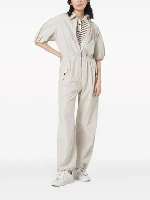 Brunello Cucinelli Wide-leg Cotton Jumpsuit