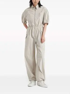 Brunello Cucinelli Wide-leg Cotton Jumpsuit