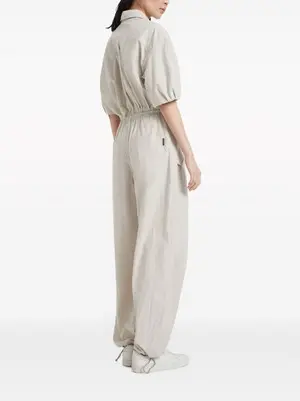 Brunello Cucinelli Wide-leg Cotton Jumpsuit