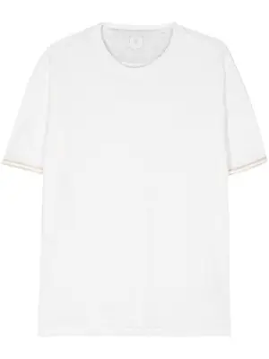Eleventy Contrast-trim T-shirt