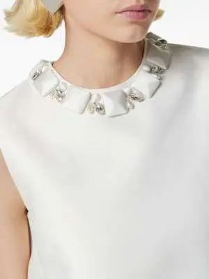 Versace Bead-embellished Mini Dress