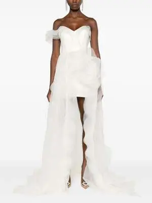 ANA RADU Asymmetric Ruffled Gown