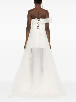 ANA RADU Asymmetric Ruffled Gown