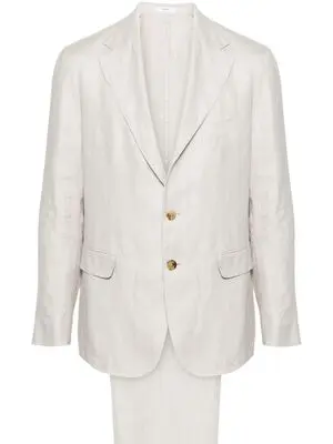 Boglioli Single-breasted Linen Suit