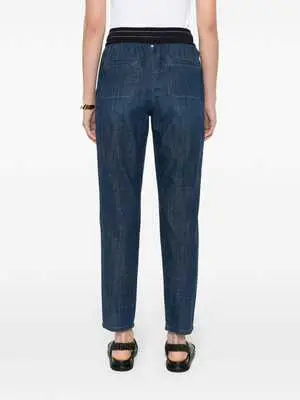 Lorena Antoniazzi Drawstring Tapered Jeans