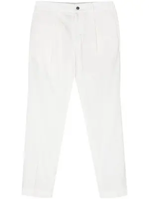 DELL'OGLIO Mid-rise Tapered-leg Chinos