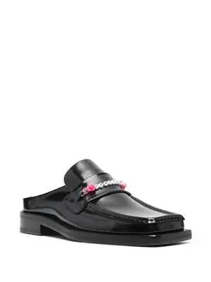 Martine Rose Bead Chain Leather Loafers