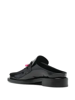 Martine Rose Bead Chain Leather Loafers