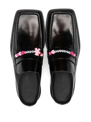 Martine Rose Bead Chain Leather Loafers
