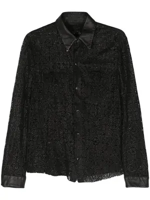 SALVATORE SANTORO Perforated Leather Shirt