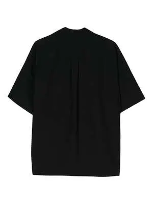 Attachment Notched-collar Wool Shirt