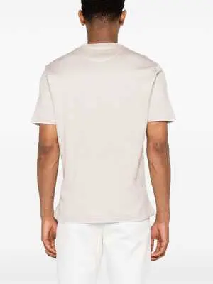 Eleventy Layered Cotton T-shirt - Neutrals