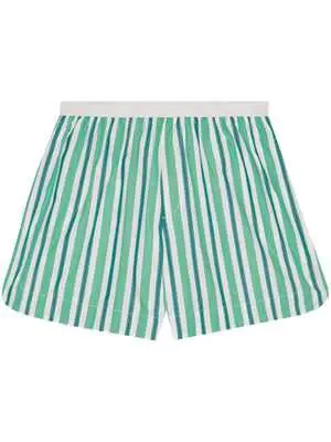 Ganni Striped Shorts For Women