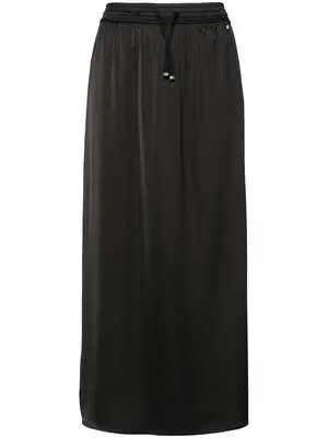 Herno Drawstring-waist Midi Skirt - Black