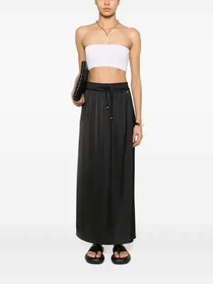 Herno Drawstring-waist Midi Skirt - Black