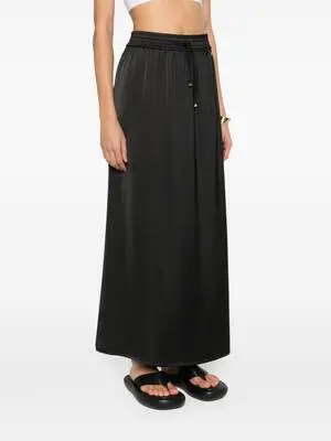 Herno Drawstring-waist Midi Skirt - Black