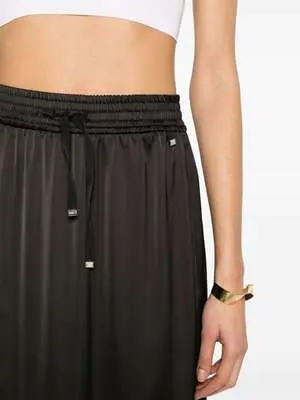 Herno Drawstring-waist Midi Skirt - Black
