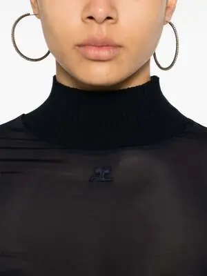 COURREGES Reedition Mesh Top - Blue