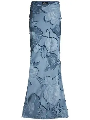 Etro Floral-jacquard Maxi Skirt