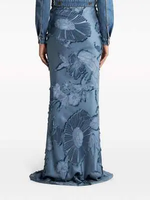 Etro Floral-jacquard Maxi Skirt