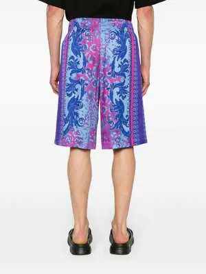 Versace Baroque-pattern Bermuda Shorts