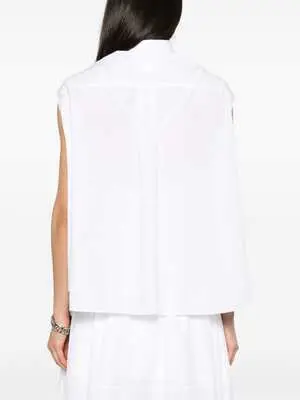 Sacai Layered-design Sleeveless Blouse