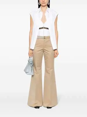 Sacai Flared Belted Trousers