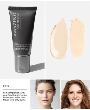 AMAZINGCOSMETICS Smooth Creme Concealer & Foundation Duo - Fair