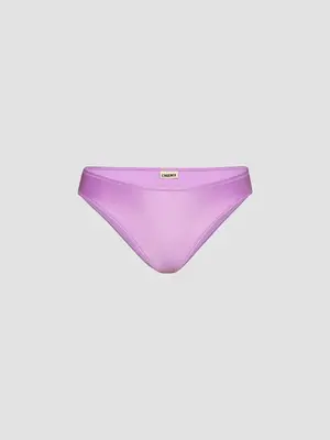 L'Agence Shimmer Solids Nicole Bikini Bottom - Light Violet