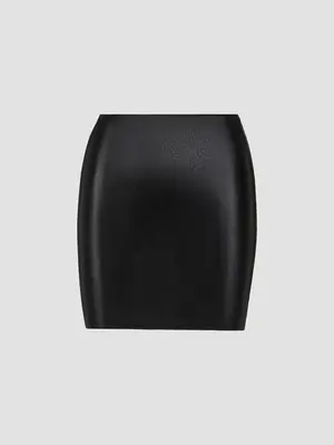 Commando Faux Leather Micro-miniskirt