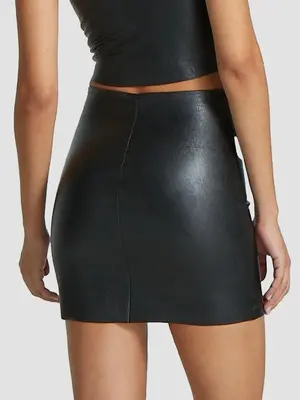 Commando Faux Leather Micro-miniskirt