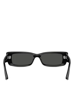 Ray-ban Teru Rectangle Sunglasses, 54mm - Black/gray Solid