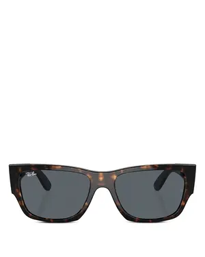 Ray-ban Rectangular Sunglasses - Havana/gray Solid