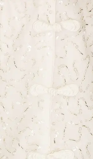 SAU LEE Maeve Embellished Halterneck Dress