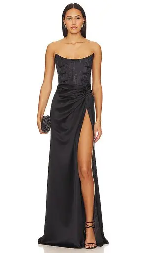 Sau Lee Strapless Evening Dresses