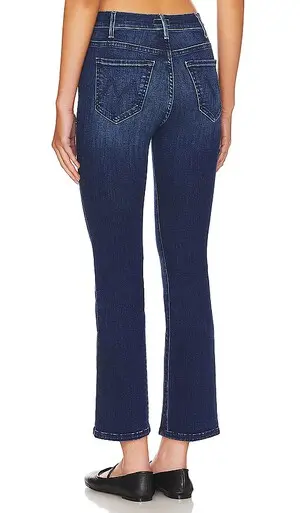 MOTHER Petite Lil' Hustler Ankle Jeans In Dark Wash Denim