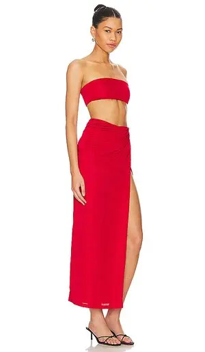 Superdown Karolyna Maxi Skirt Set - Red