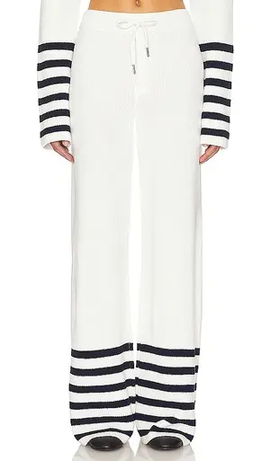 SEROYA Poe Pant - White & Navy
