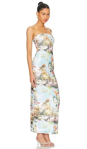 Superdown Harmony Printed Maxi Dress