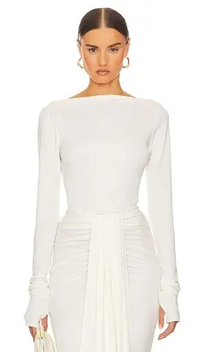 HELSA Matte Jersey Long Sleeve Top