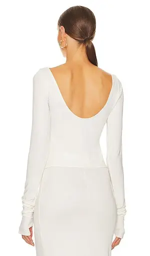 HELSA Matte Jersey Long Sleeve Top