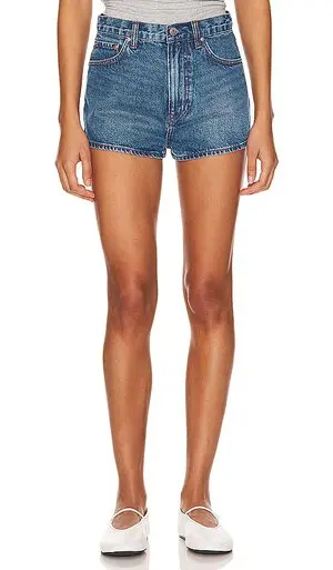 GRLFRND Kyla High-rise Denim Shorts - North Beach